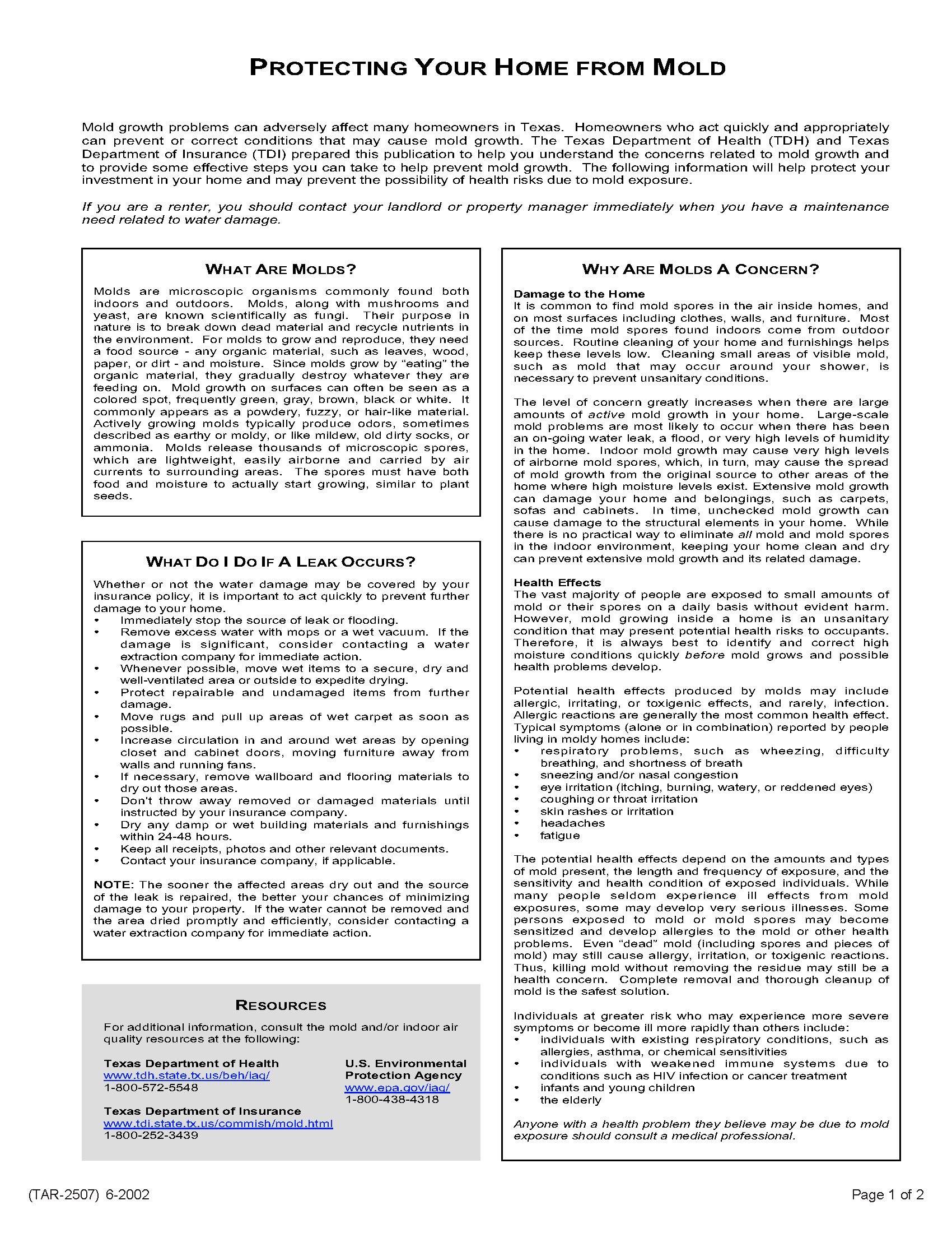 Free Mold Lease Addendum - Template | PDF