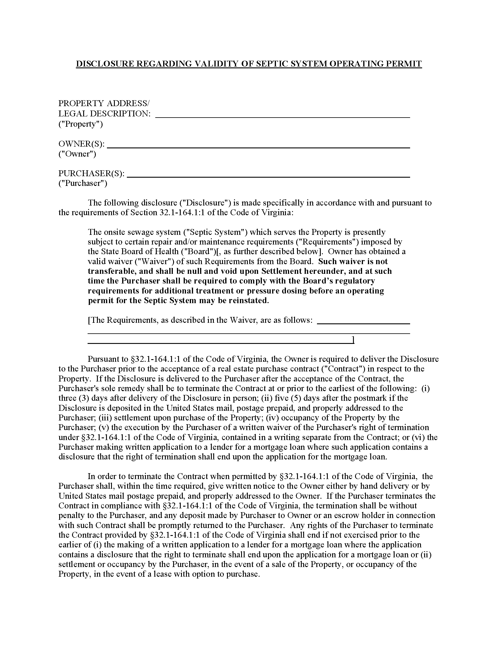 Free Virginia Rent-to-Own Lease Agreement | PDF | WORD | RTF